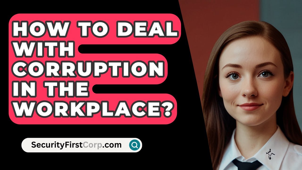 How To Deal With Corruption In The Workplace? – SecurityFirstCorp.com ...