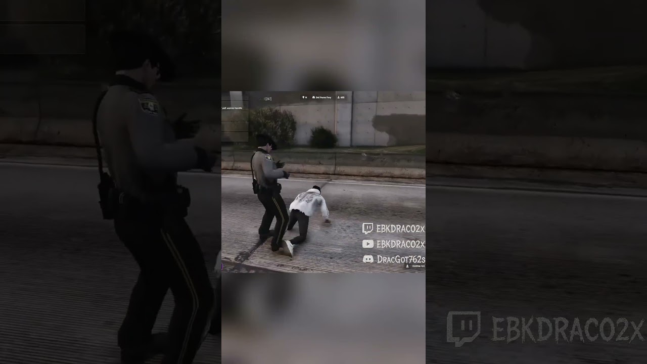 Crooked Cop plants a gun during arrest 😱 #gtarp #fivem # ...