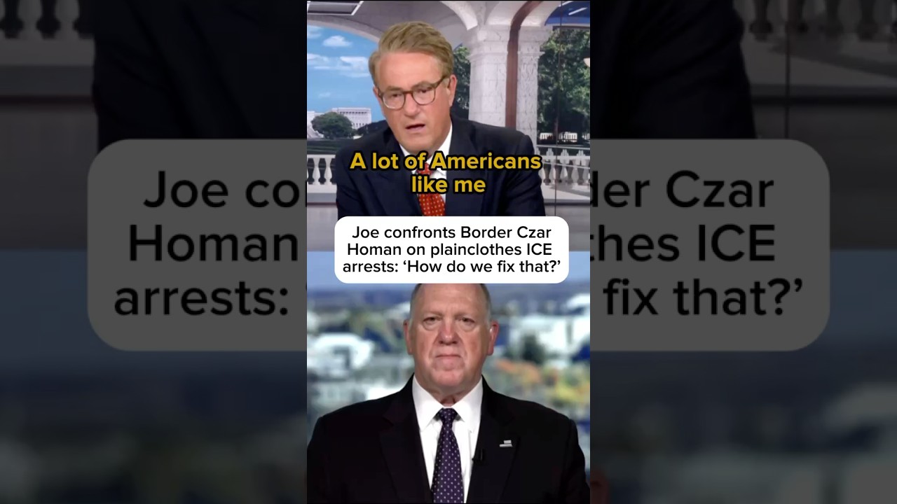 Joe confronts Border Czar Homan on plainclothes ICE arrests: ‘How do we ...