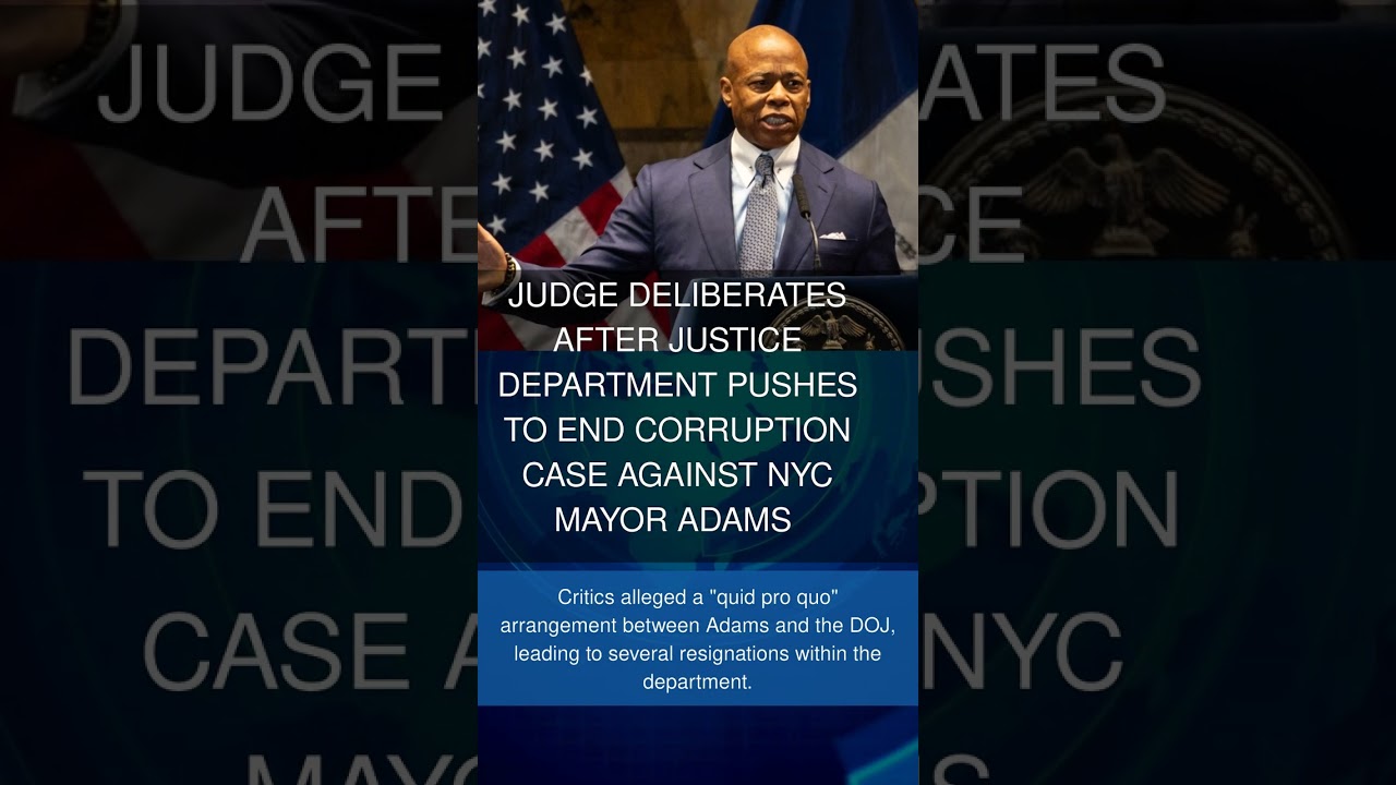 Judge deliberates after Justice Department pushes to end corruption ...