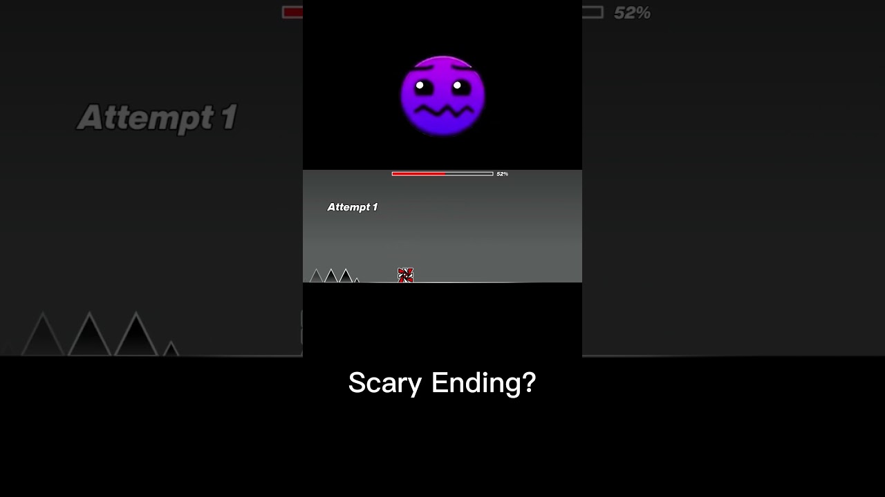 Geometry Dash : Scary Ending? 😱😨 #geometrydash #gd #shorts #gdlevels ...