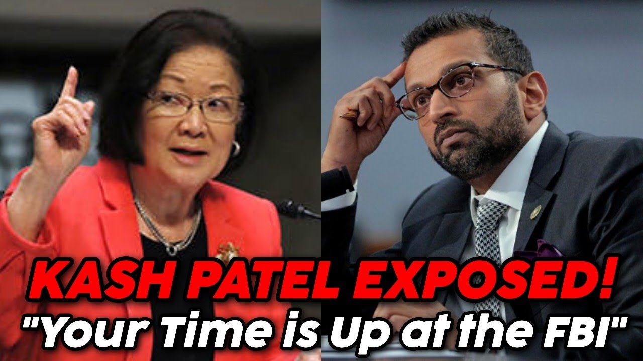 Kash Patel Started to STAMMER When Senator Hirono EXPOSED Him - Crooked ...