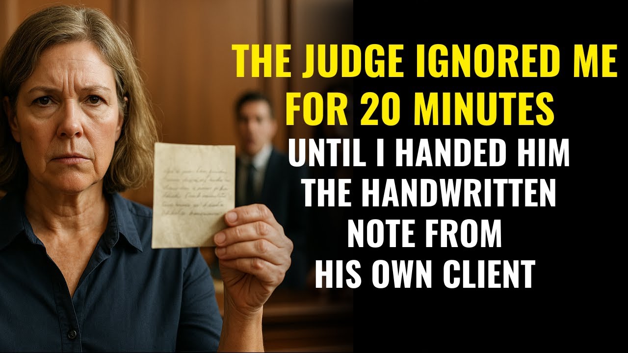 The Judge Ignored Me for 20 Minutes — Until I Handed Him the ...