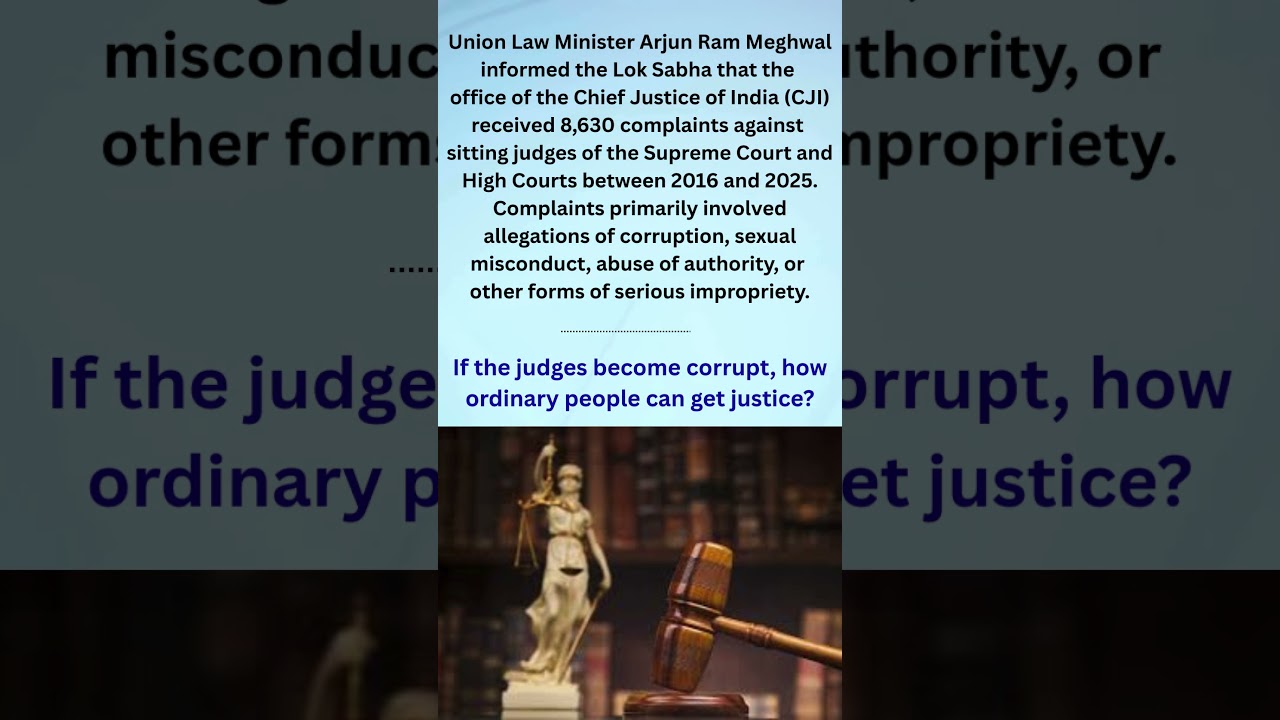 8,630 complaints against sitting judges #knowledgetoolkit - Crooked Judges