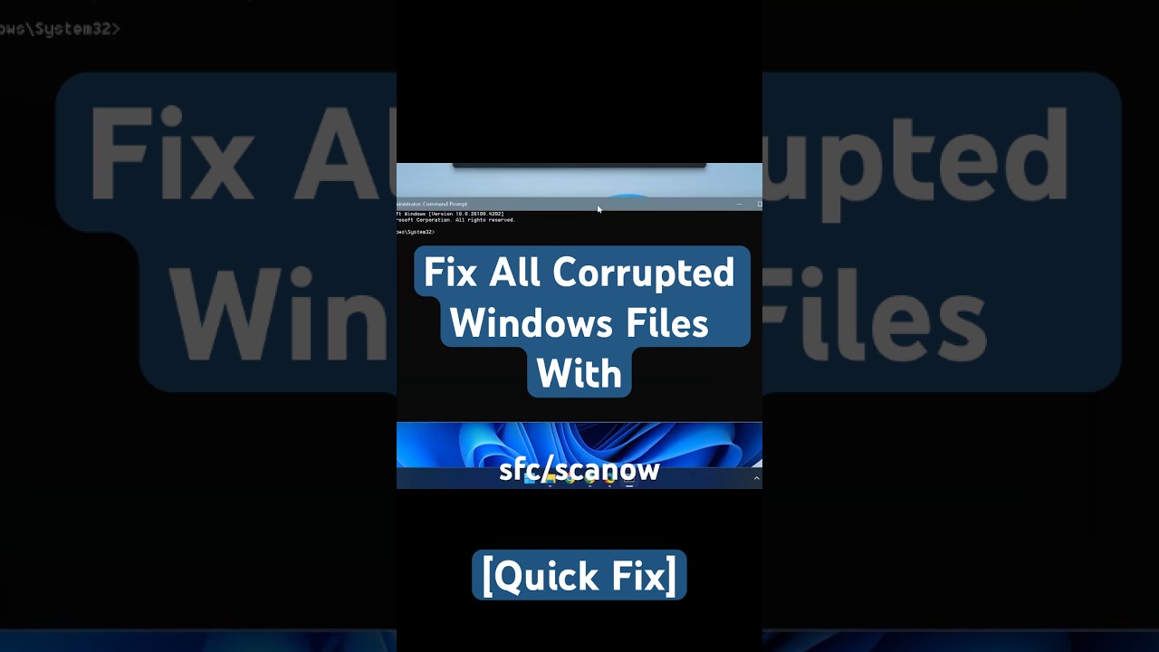 Fix Corrupted System Files in Windows 10/11 [Quick & Safe] #windows ...