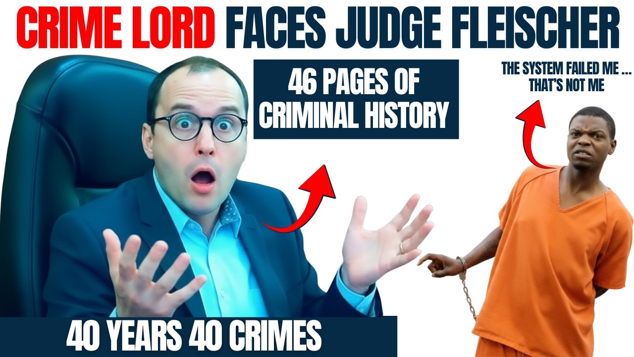 Crime Lord at 40 with 46 Pages of Criminal History – Judge Fleischer ...