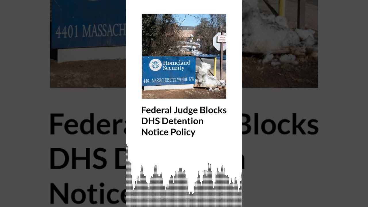 Federal Judge Blocks DHS Detention Notice Policy | AURN News - Crooked ...