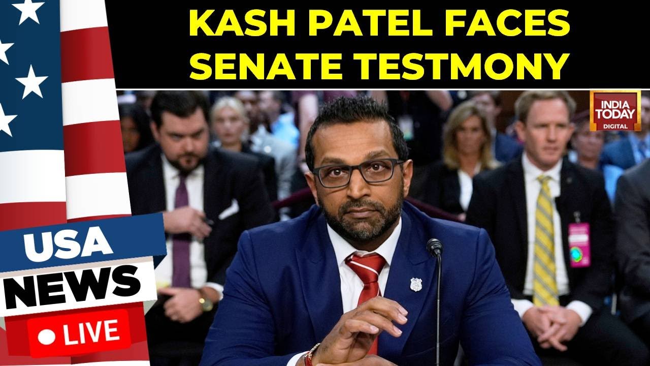 LIVE FBI Director Kash Patel Testifies At Senate Hearing | Kash Patel ...