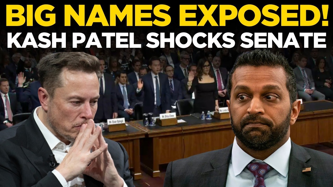 US Senate News LIVE: Big Names Finally Exposed By Kash Patel | Elon ...